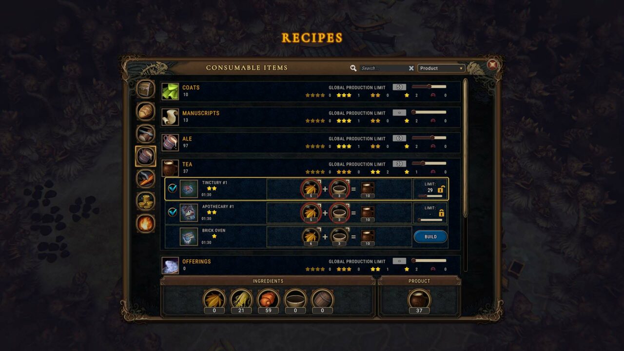 Recipes Cookbook Update out now! - Against the Storm